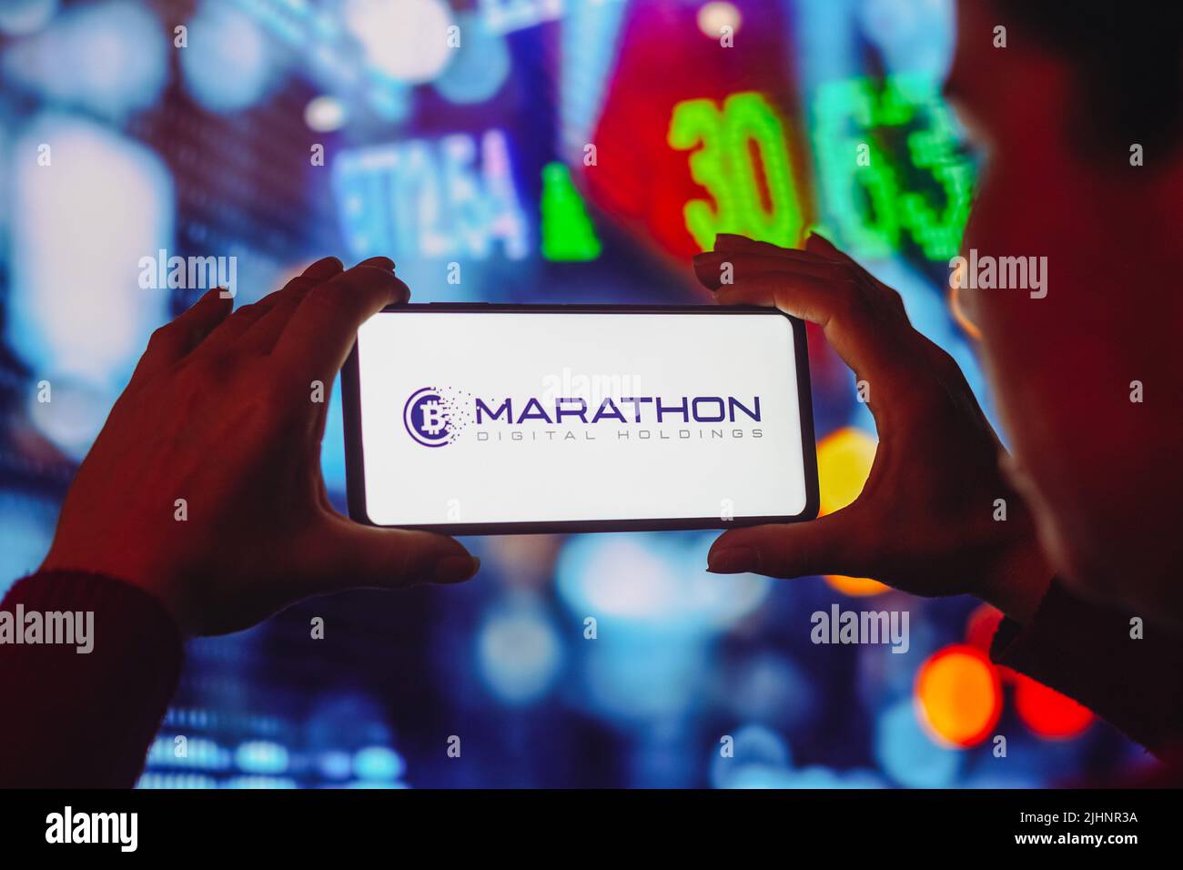 Marathon digital holdings hi-res stock photography and images - Alamy