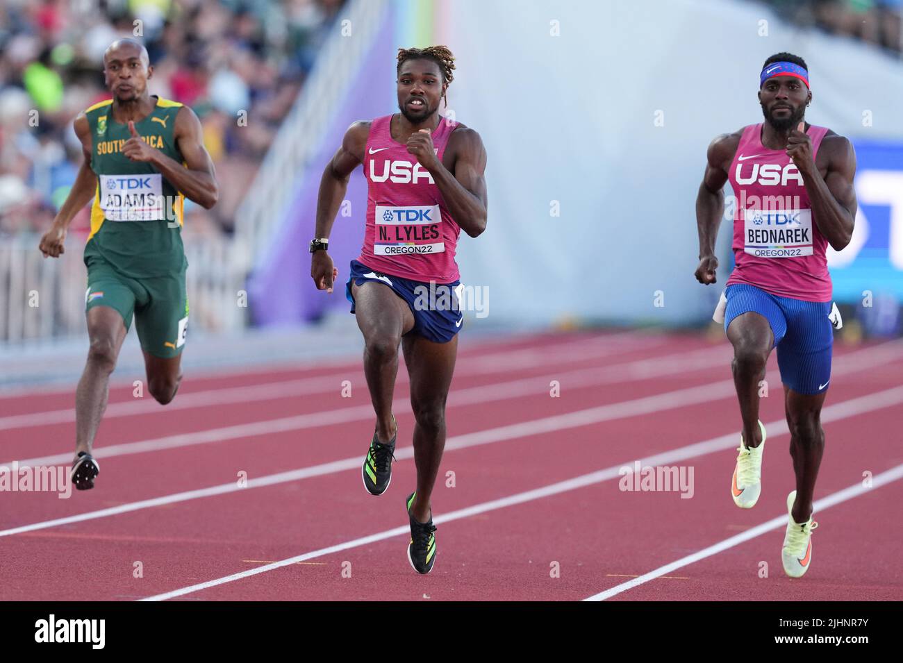 USA’s Noah Lyles during the Men’s 200m Semi-Final on day five of the ...