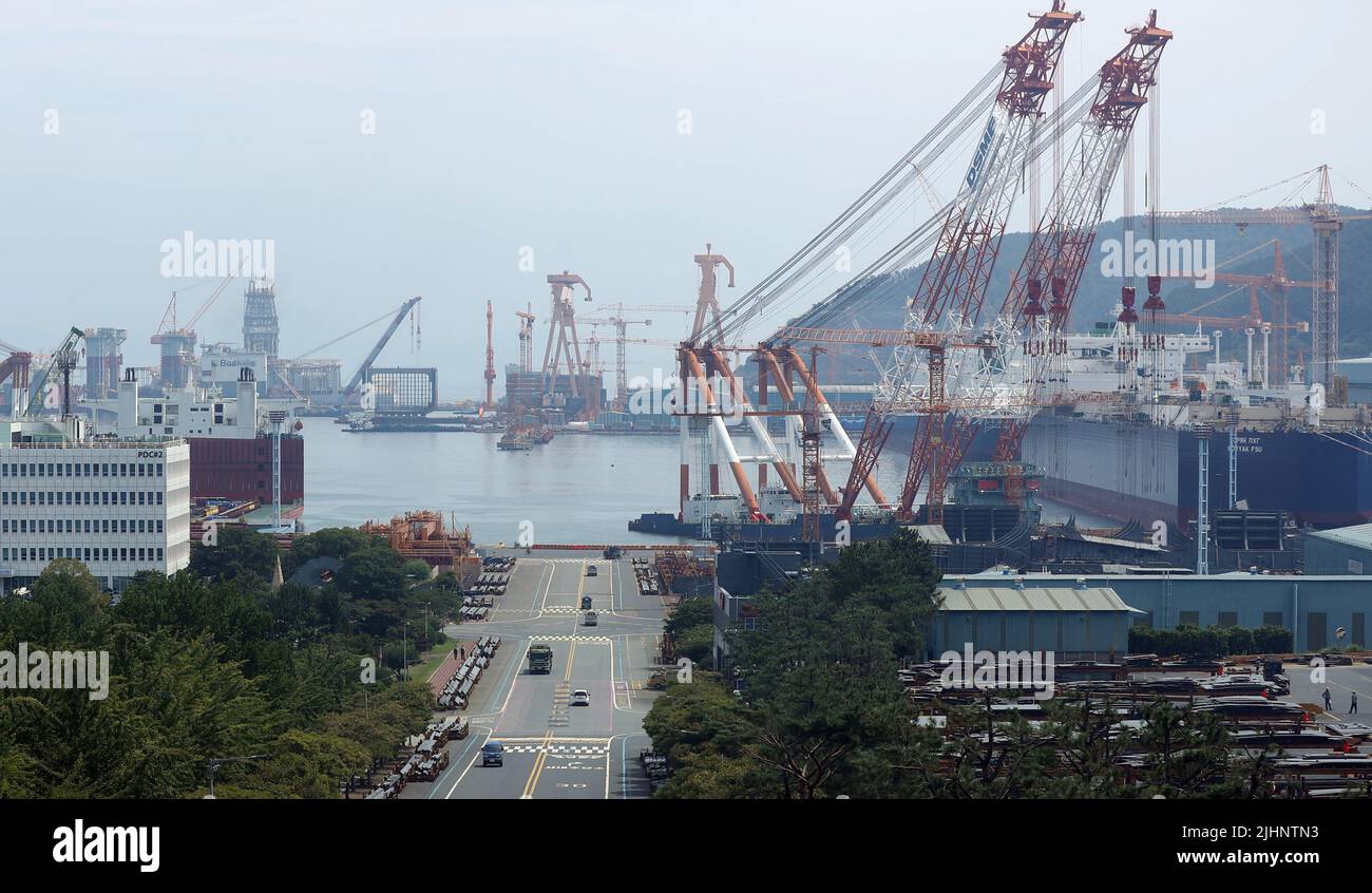 20th July, 2022. Strike at shipyard This photo, taken on July 22, 2022 ...