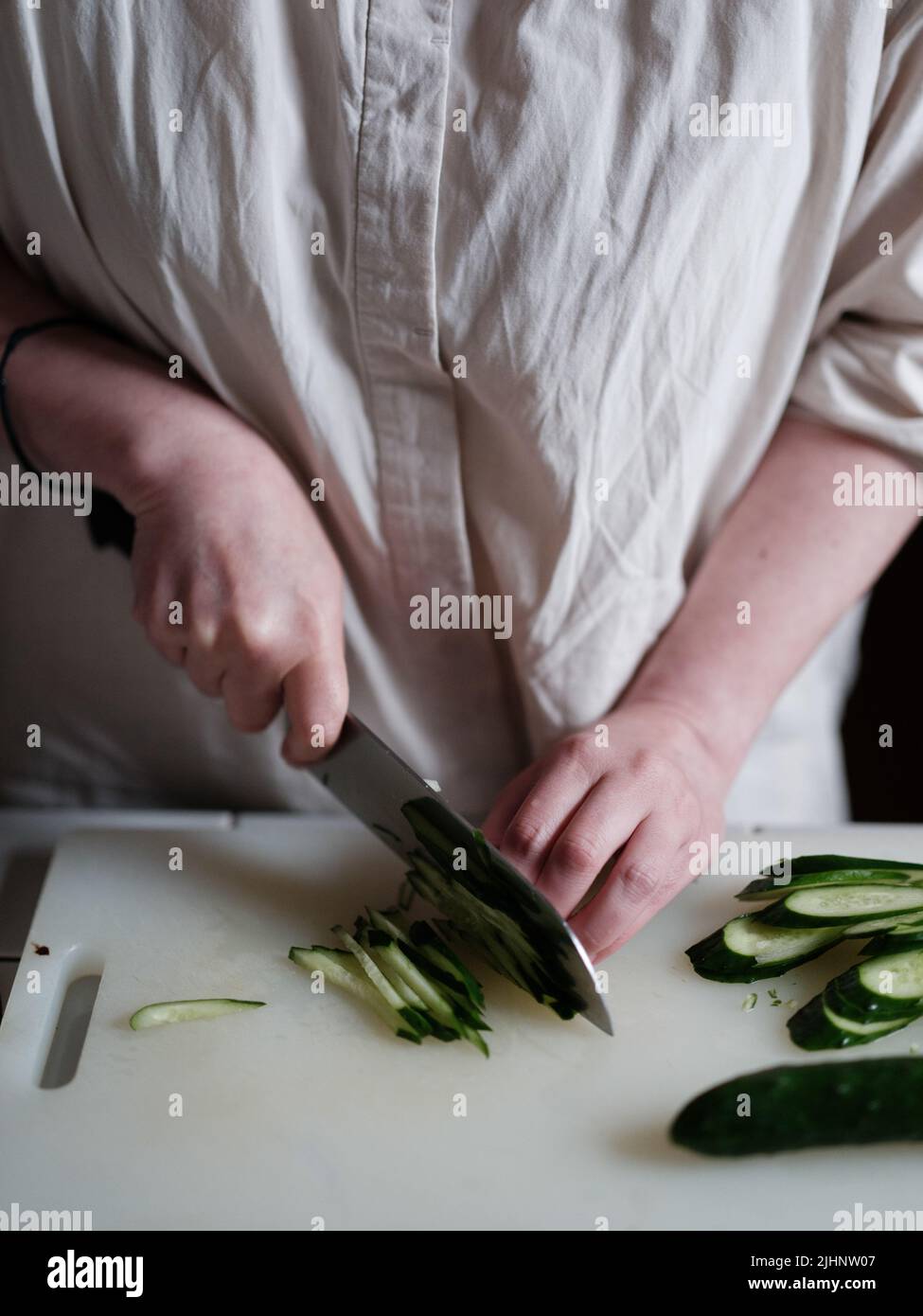 Put cucumber hi-res stock photography and images - Alamy