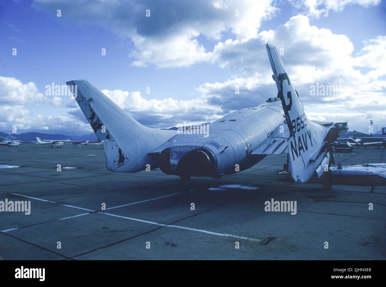 Vought F7U Cutlass fuselage Stock Photo - Alamy