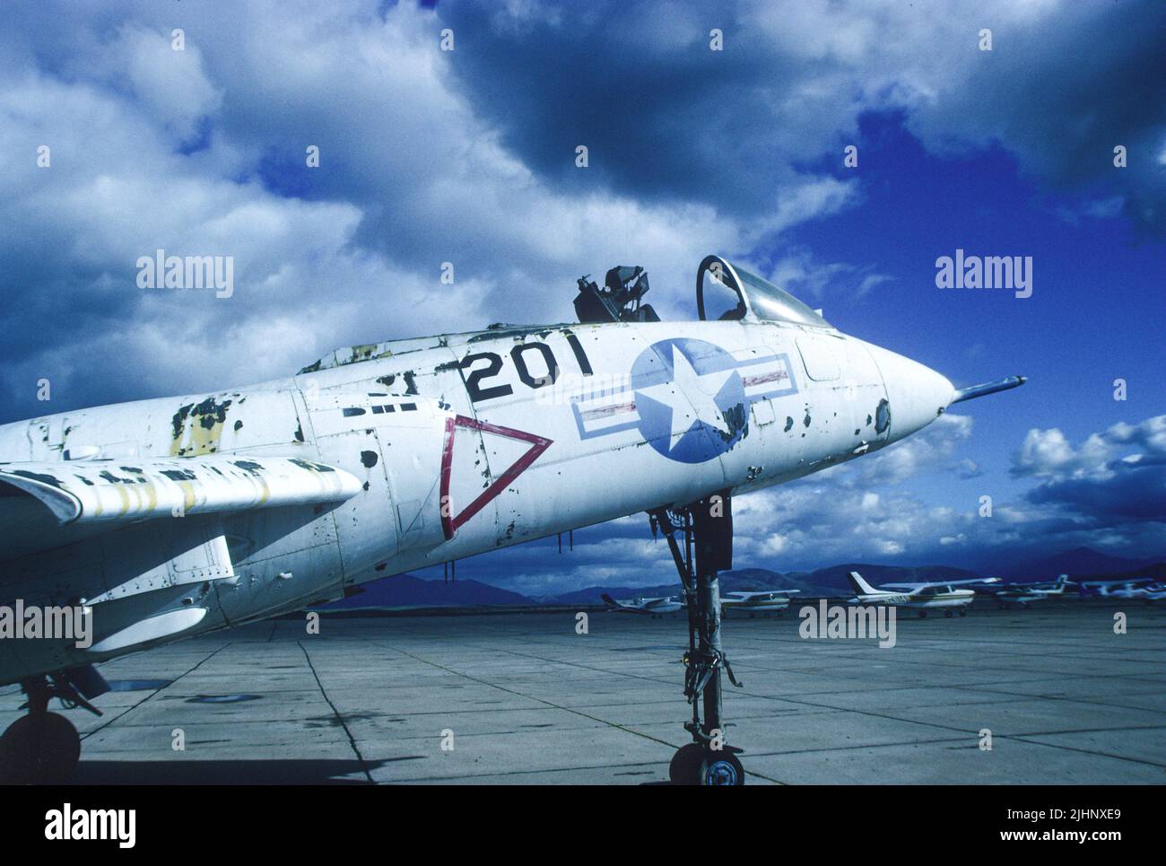 Vought F7U Cutlass fuselage Stock Photo - Alamy