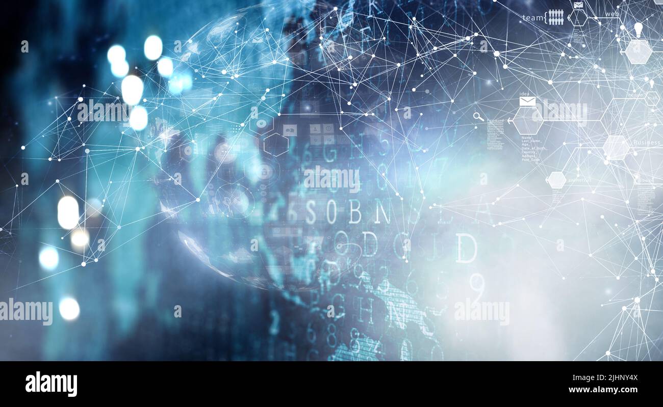 Social Web Network Background Image Stock Photo - Alamy