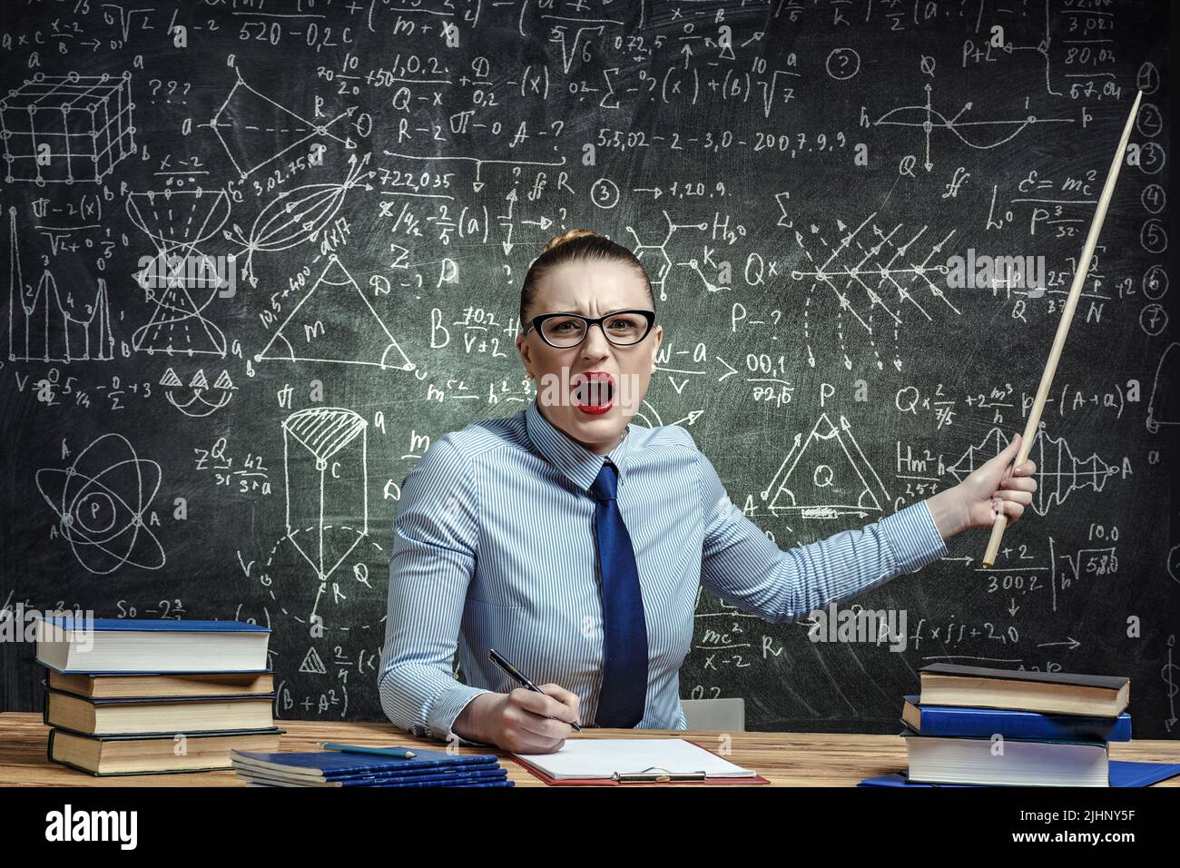Angry teacher classroom hi-res stock photography and images - Alamy
