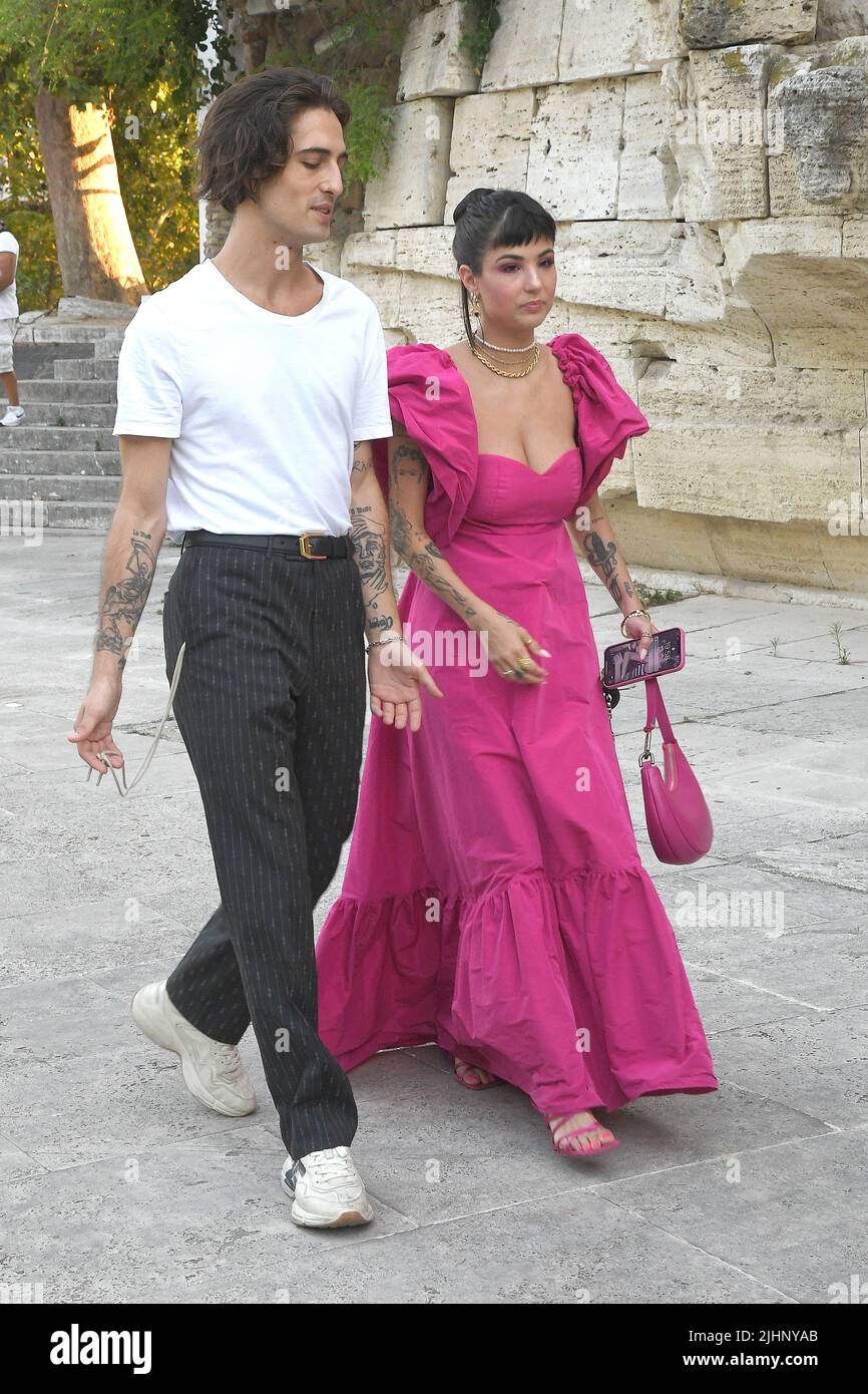 Rome, Italy. 19th July, 2022. Rome, Isola Del Cinema Damiano David ...