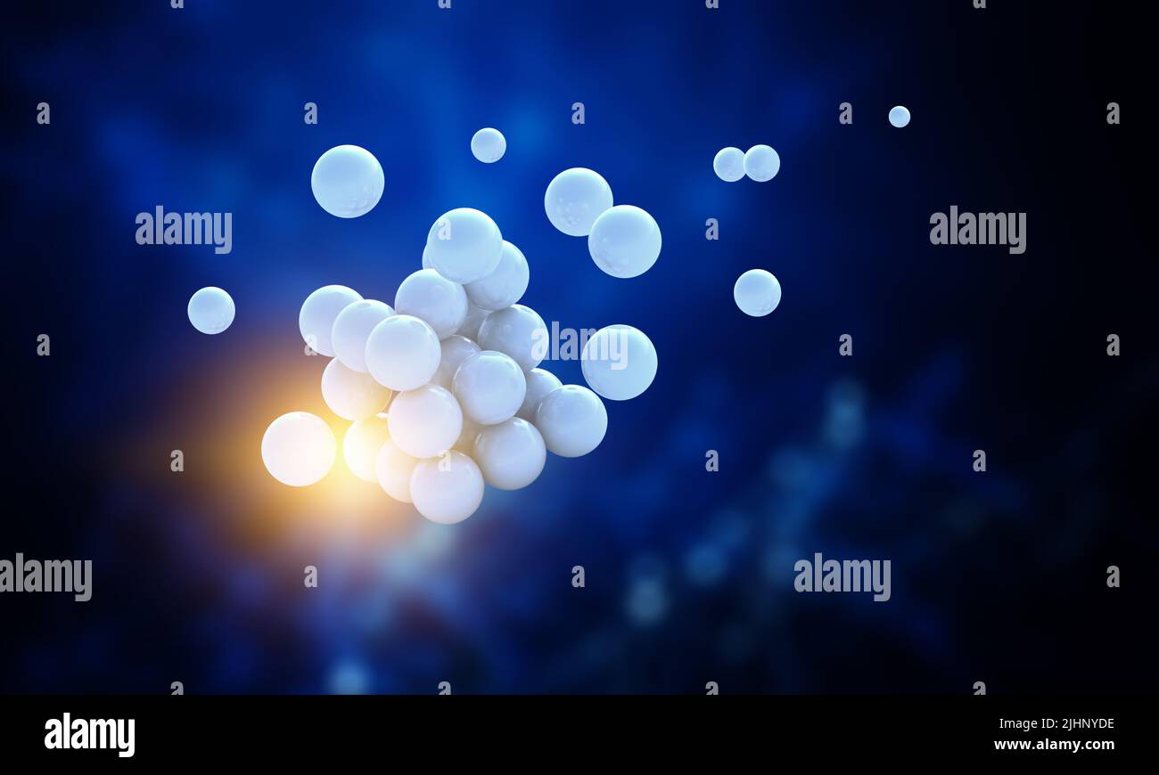 Science concept with sphere model Stock Photo - Alamy