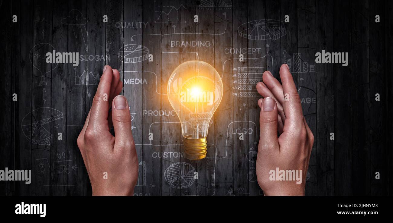 Light bulb image as symbol of innovation Stock Photo - Alamy