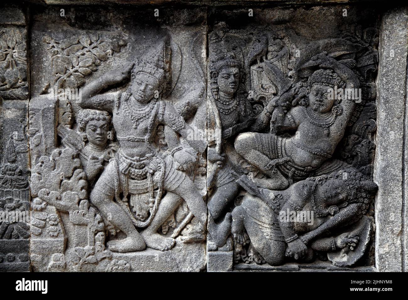 Relief in Candi Prambanan, Prambanan Temple, Yogyakarta, Central Java ...