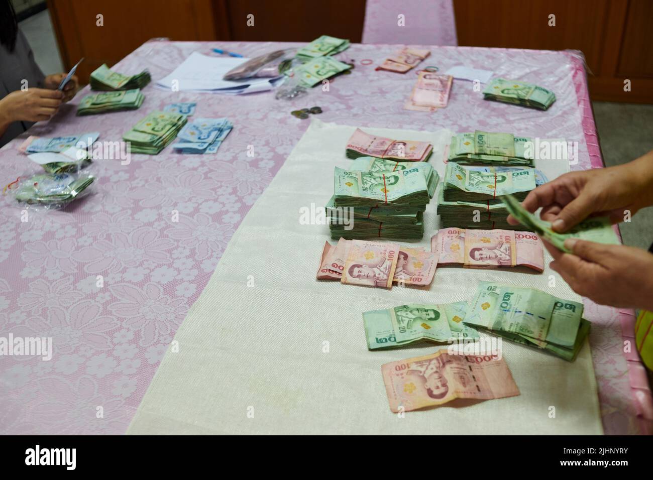 Money tied up hi-res stock photography and images - Alamy