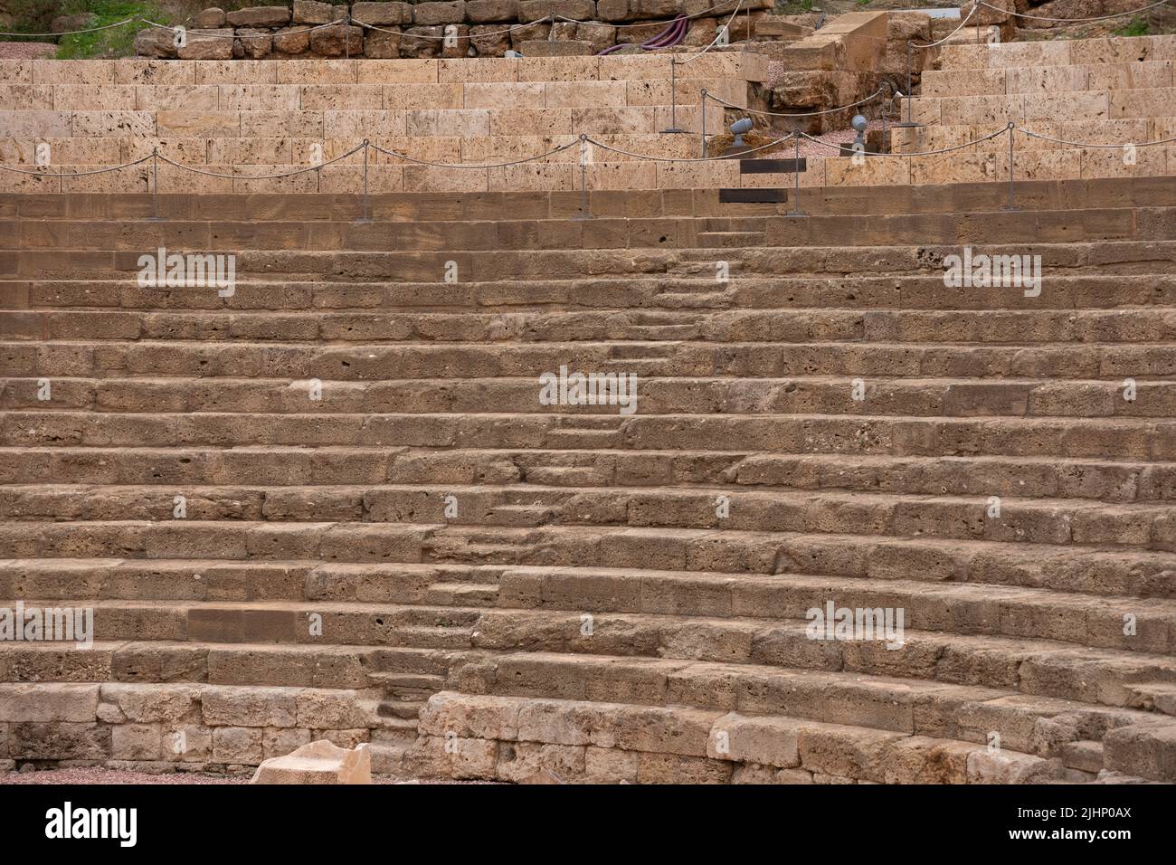 Picture of an ancient Roman amphitheater in Malaga Spain Stock Photo ...