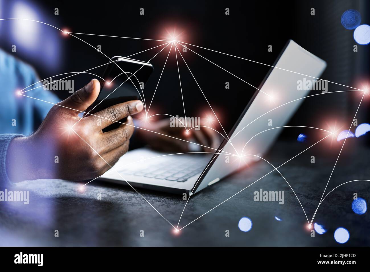 Business Technology Global Network. Person Recruitment And Teamwork ...