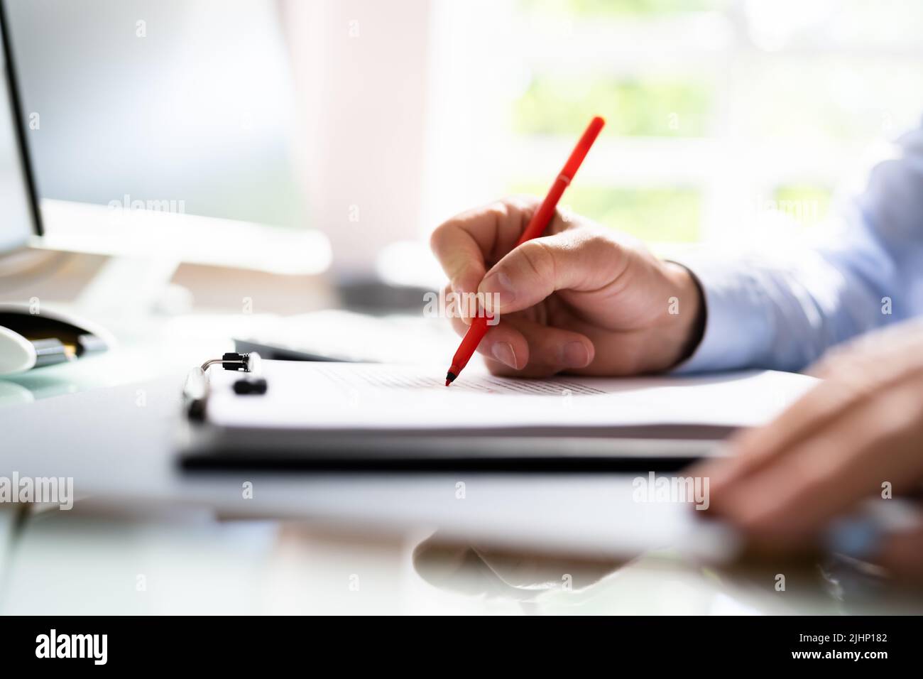 Correcting grammar hi-res stock photography and images - Alamy