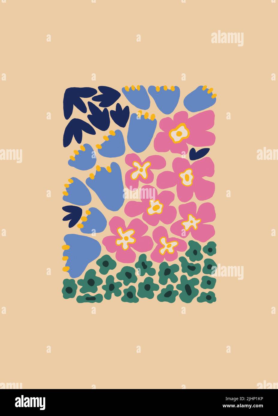 Floral pattern. Illustration with little flowers. Print with flowers ...