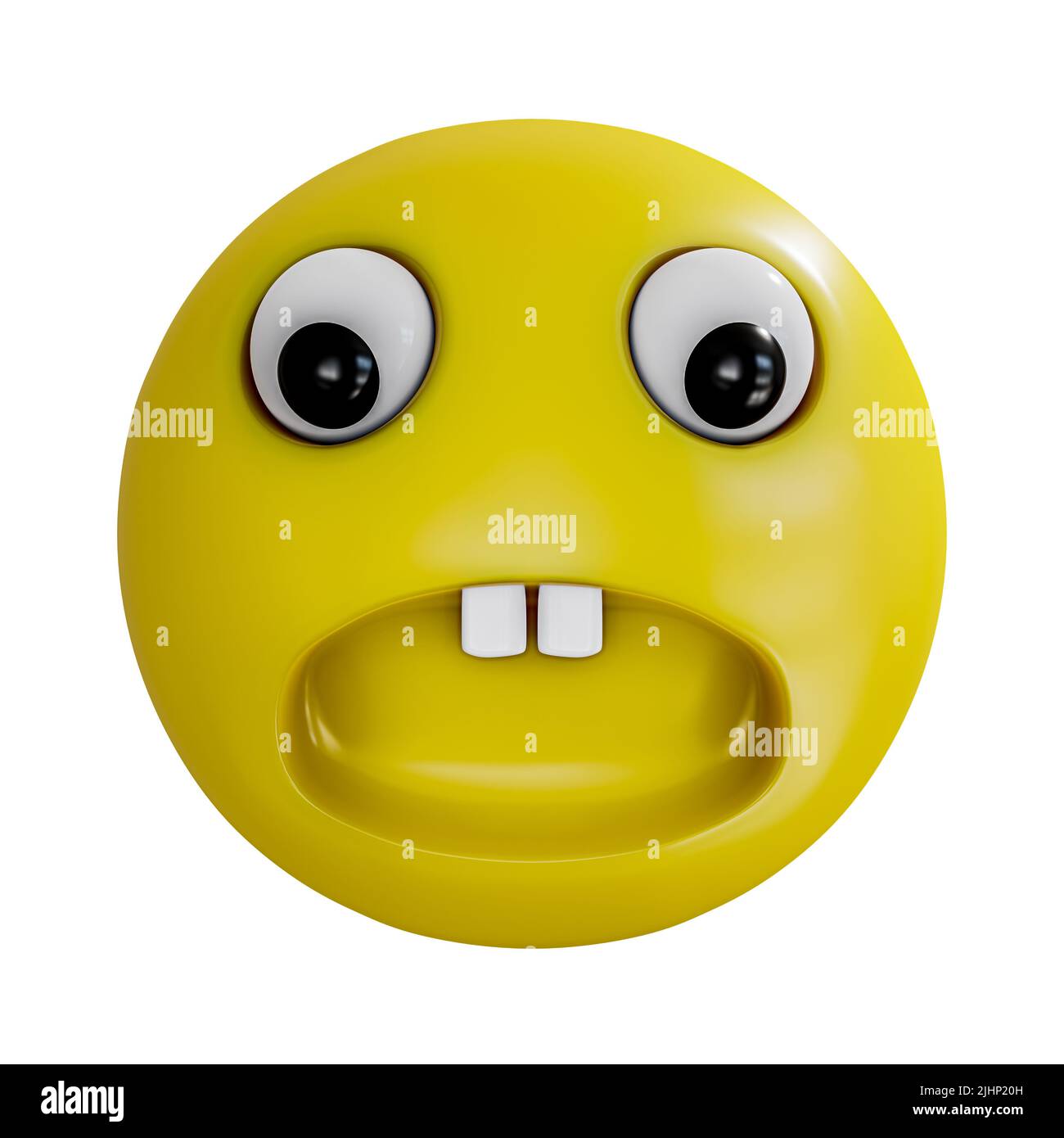 emoji isolated on white background 3d illustration Stock Photo - Alamy