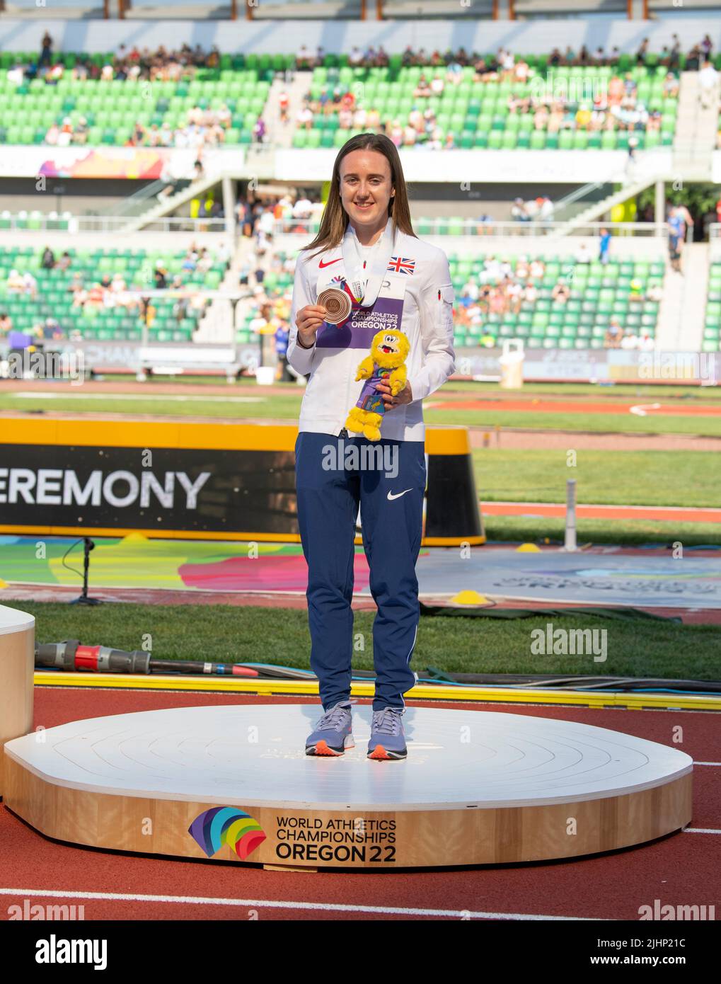 Eugene,Oregon USA on the 19th July 2022. Laura Muir (GB&NI) Bronze ...