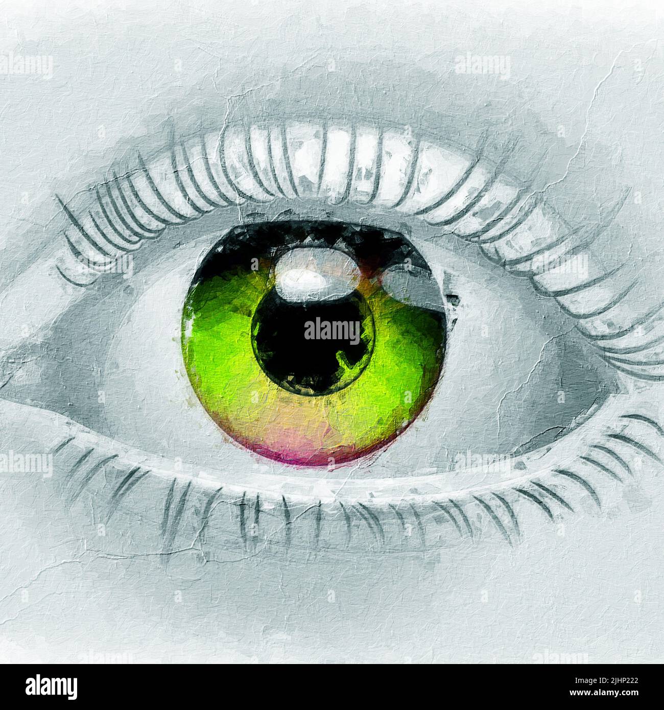 Drawing of an eye hi-res stock photography and images - Alamy
