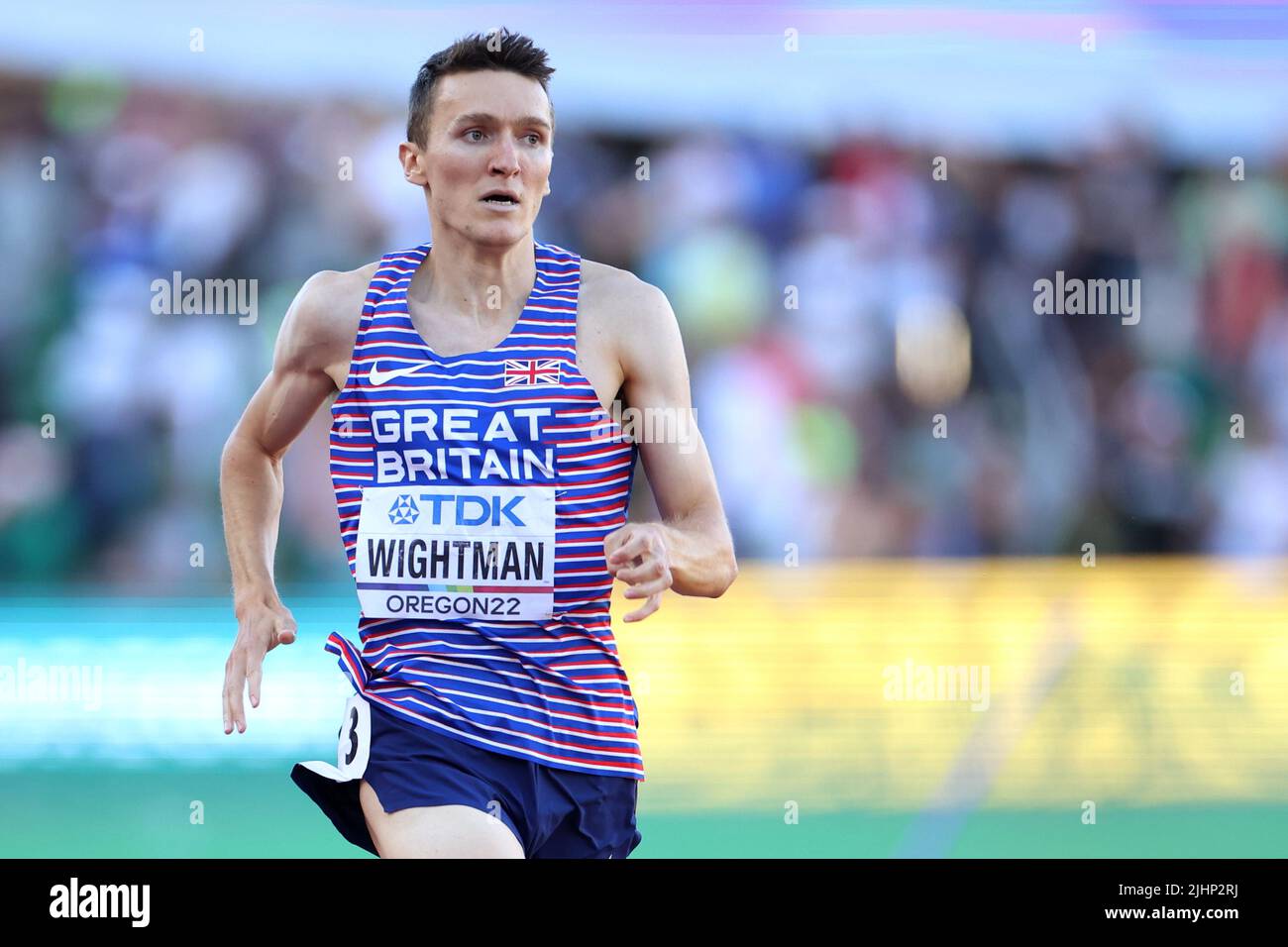 Hayward Field, Eugene, Oregon, USA. 19th July, 2022. Jake Wightman (GBR ...