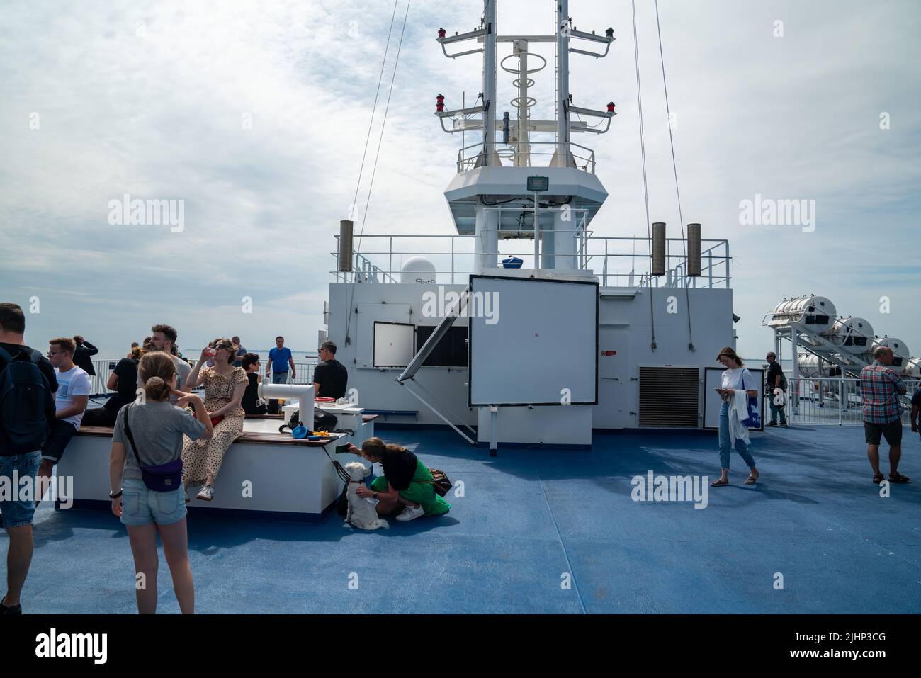 Scandlines Car and Passenger Ferry between Germany and Denmark Stock ...