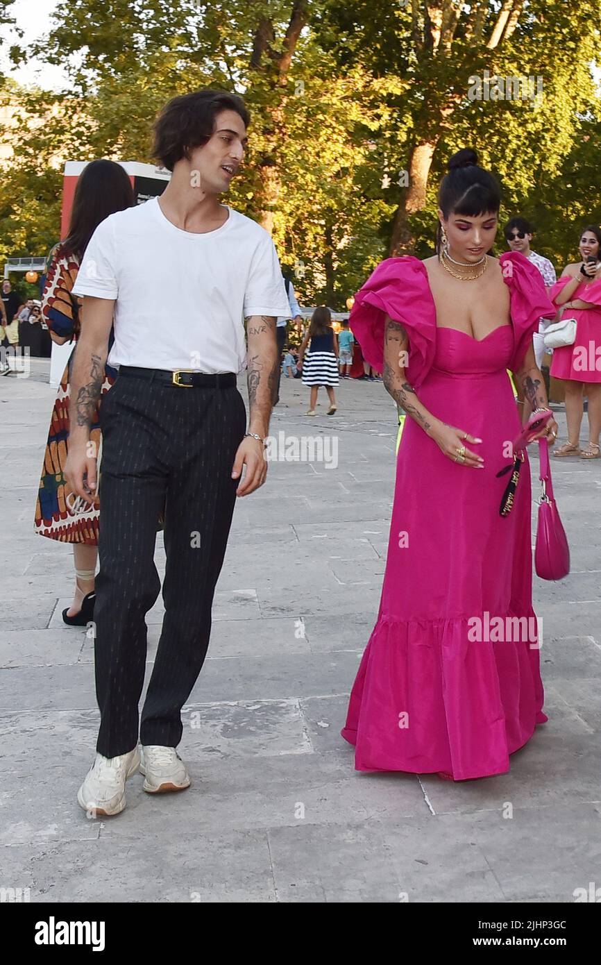 Rome, Italy, 19/07/2022, Damiano David , Giorgia Soleri Damiano David ...