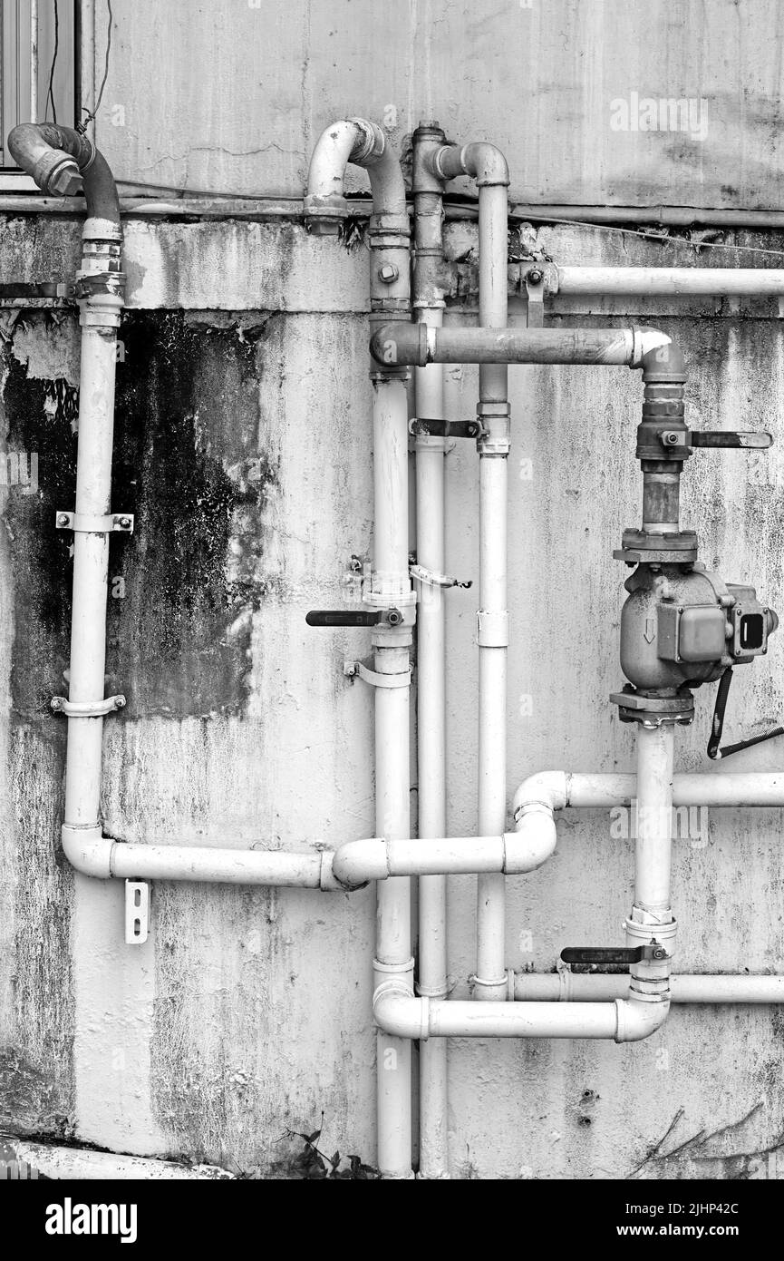 Plastic chemical industry line Black and White Stock Photos & Images ...