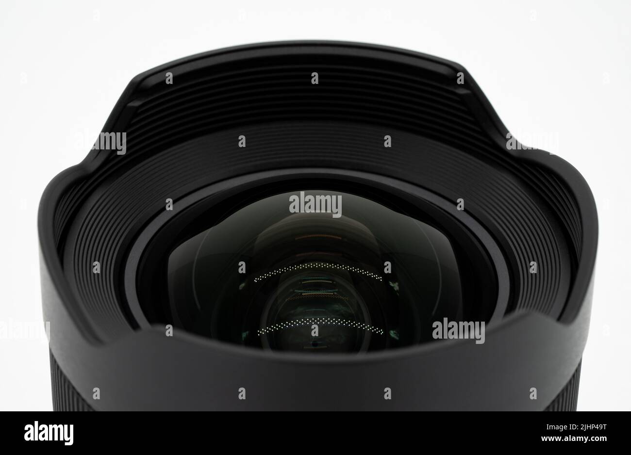 Ultra wide lens, to make items close to the lens look larger than they ...