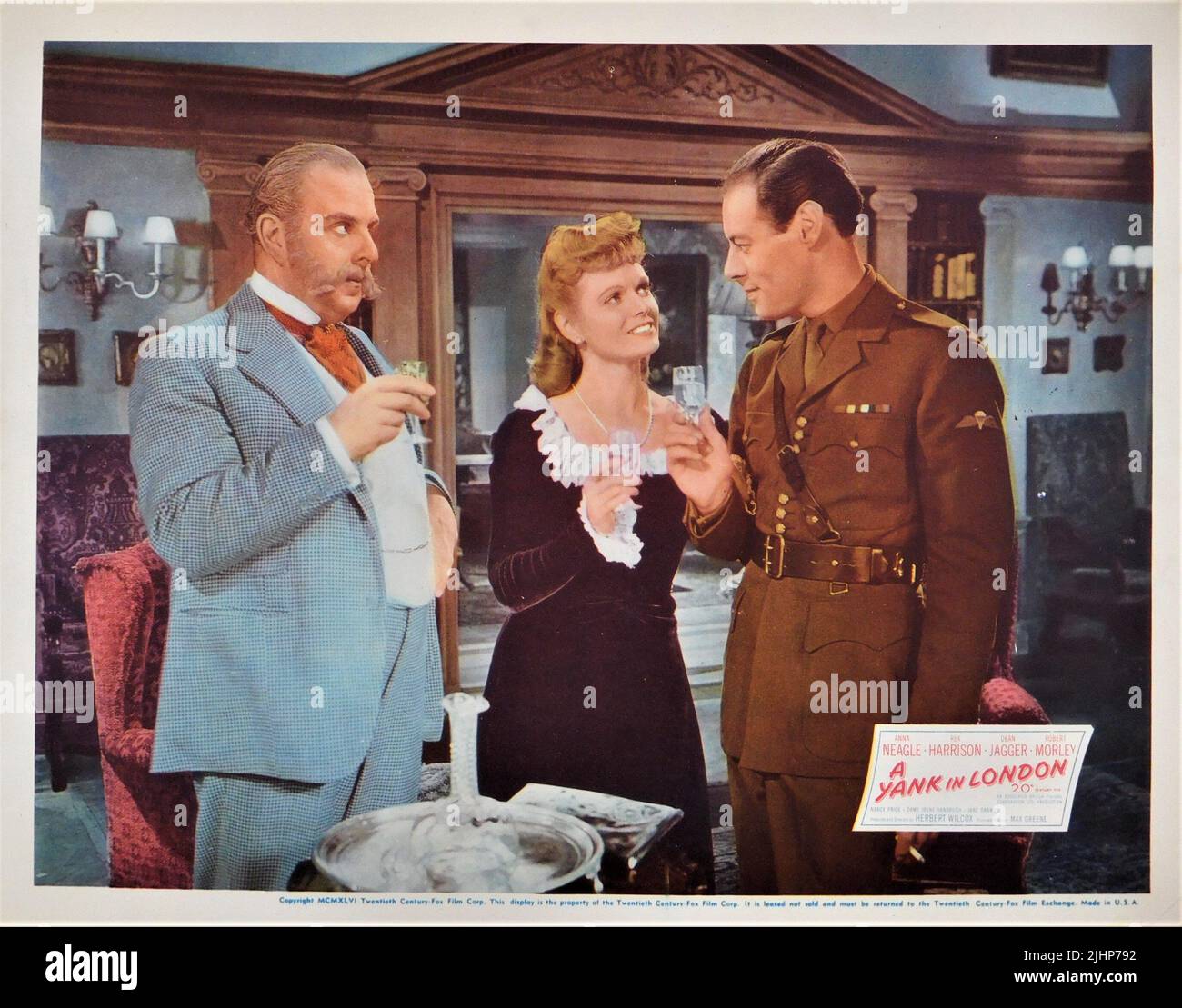 ROBERT MORLEY ANNA NEAGLE and REX HARRISON in I LIVE IN GROSVENOR ...