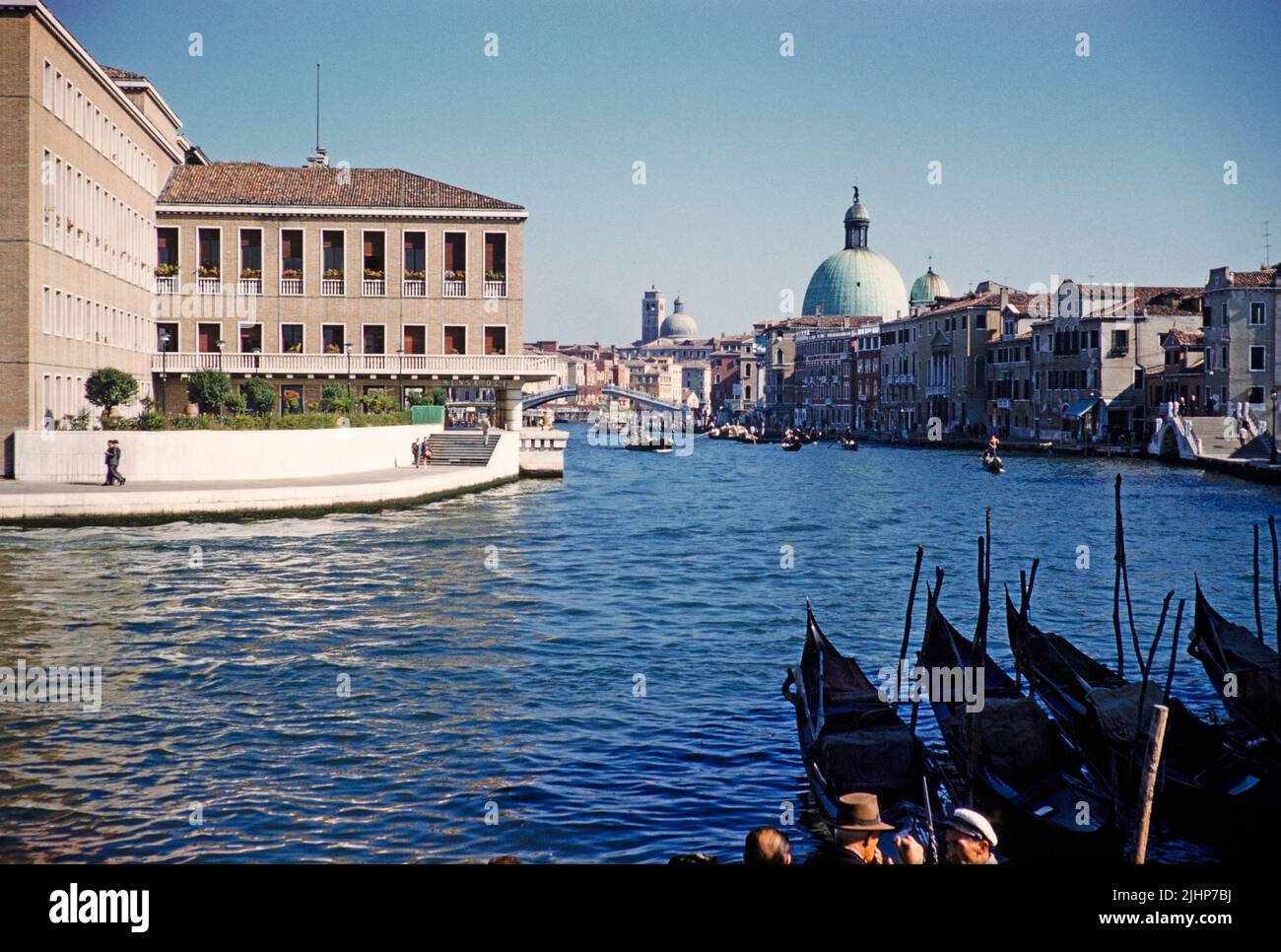 Historic and modern buildings from Canal Grande, Grand canal, Venice ...