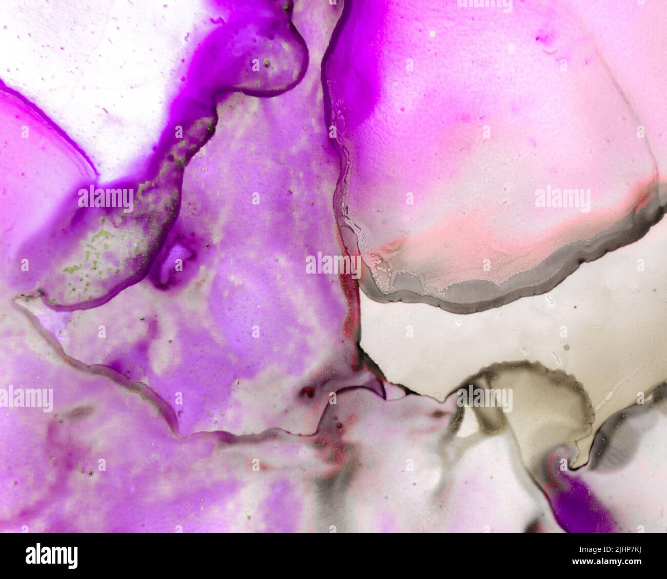 Ethereal Art Pattern. Liquid Ink Wave Background. Mauve Creative Drop ...