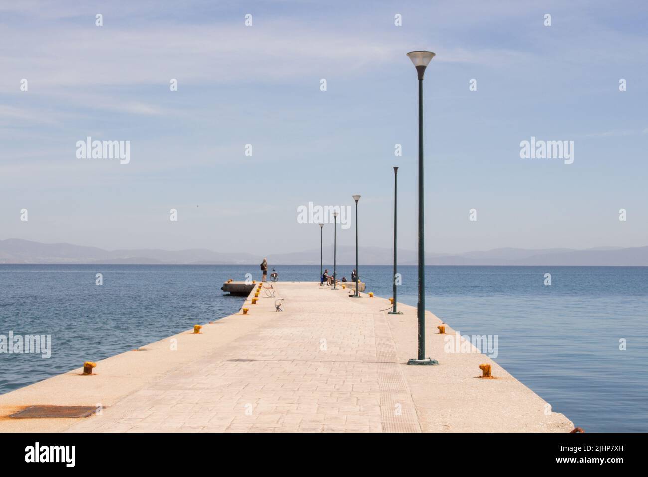 Port in the city of Kos. Beautiful harbour view in Kos Island Stock ...