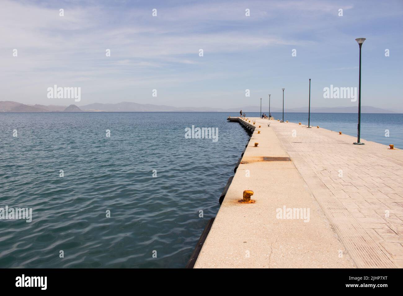 Port in the city of Kos. Beautiful harbour view in Kos Island Stock ...