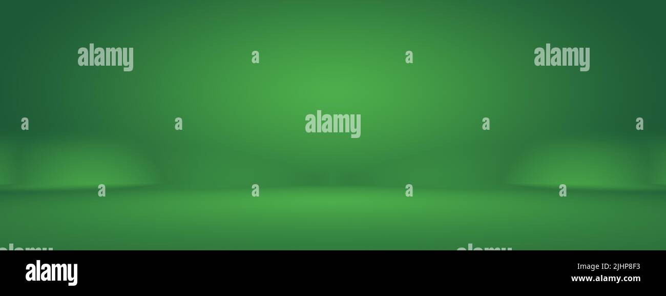 Abstract blur empty Green gradient Studio well use as background ...