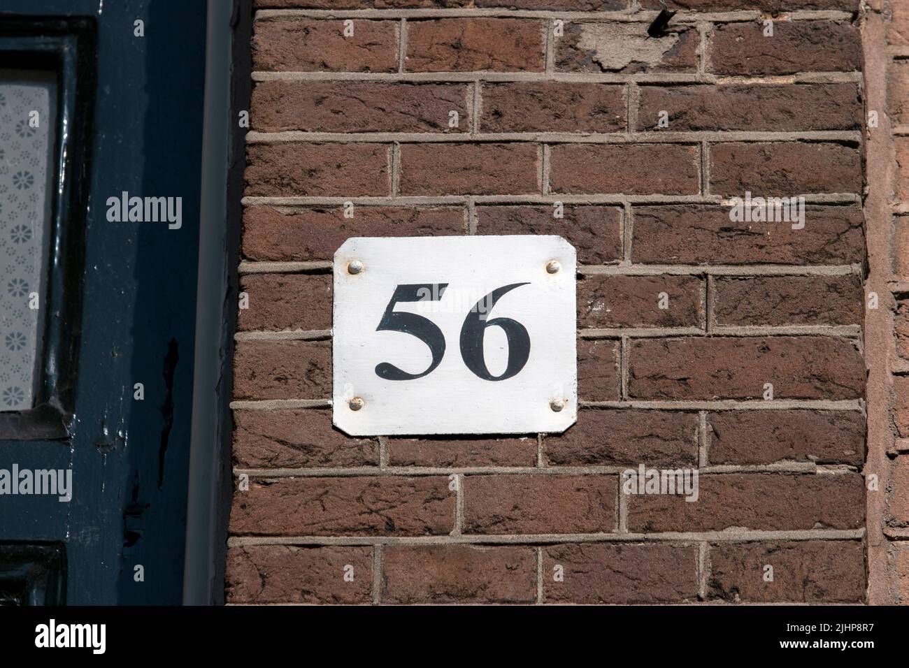 House number 56 sign hi-res stock photography and images - Alamy
