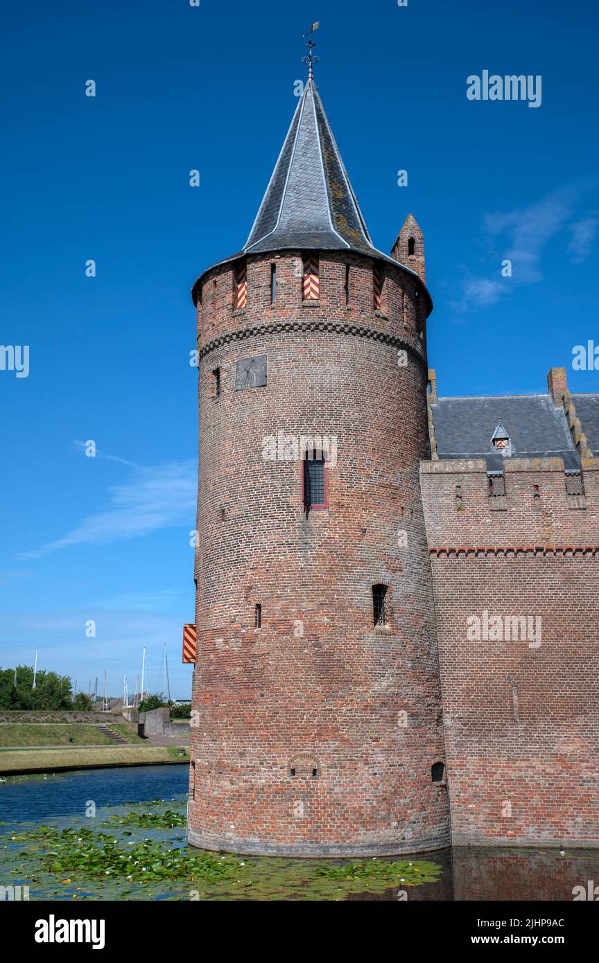Tower At The Muiderslot Castle At Muiden The Netherlands 19-7-2022 ...