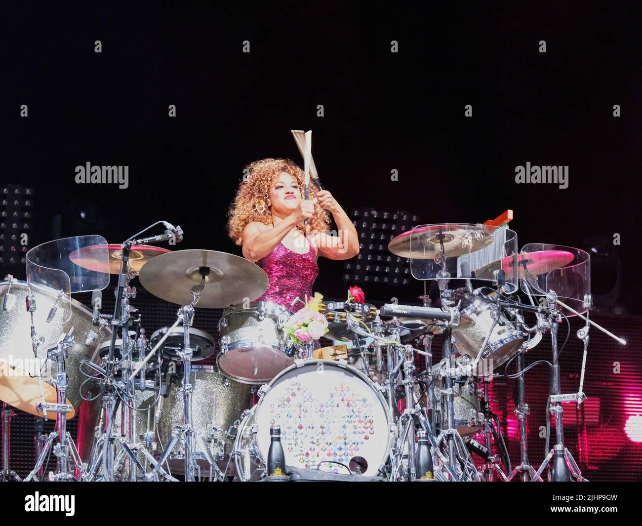 Arena, Verona, Italy, July 18, 2022, Cherisse Osei during Simple MInds ...