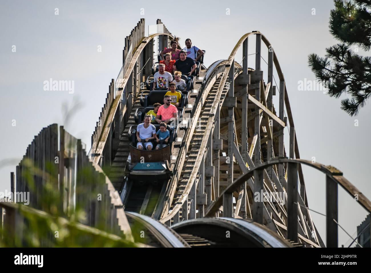 Heidi The Ride at Plopsaland in Belgium Stock Photo - Alamy