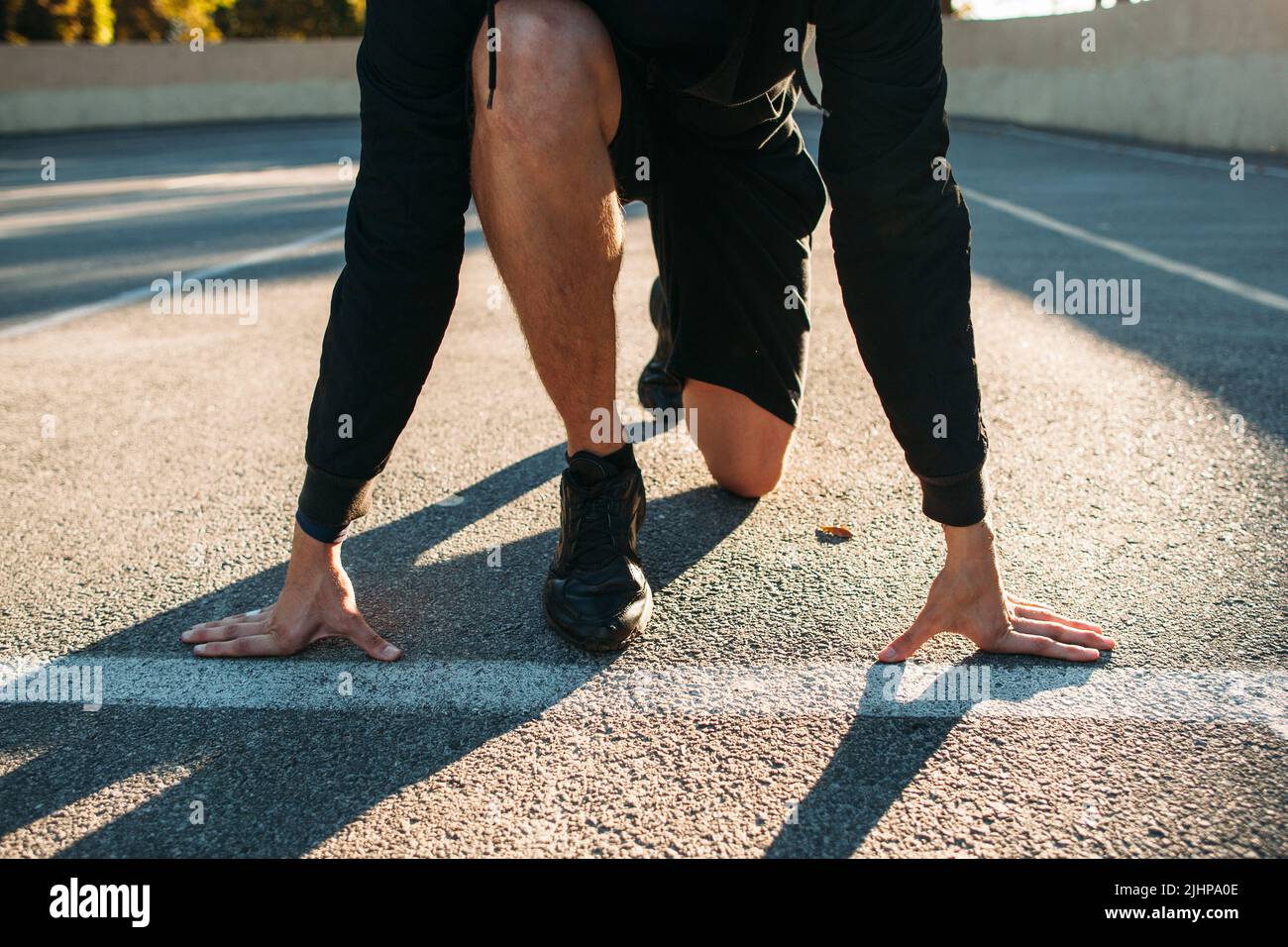 Sportsman start run hi-res stock photography and images - Alamy