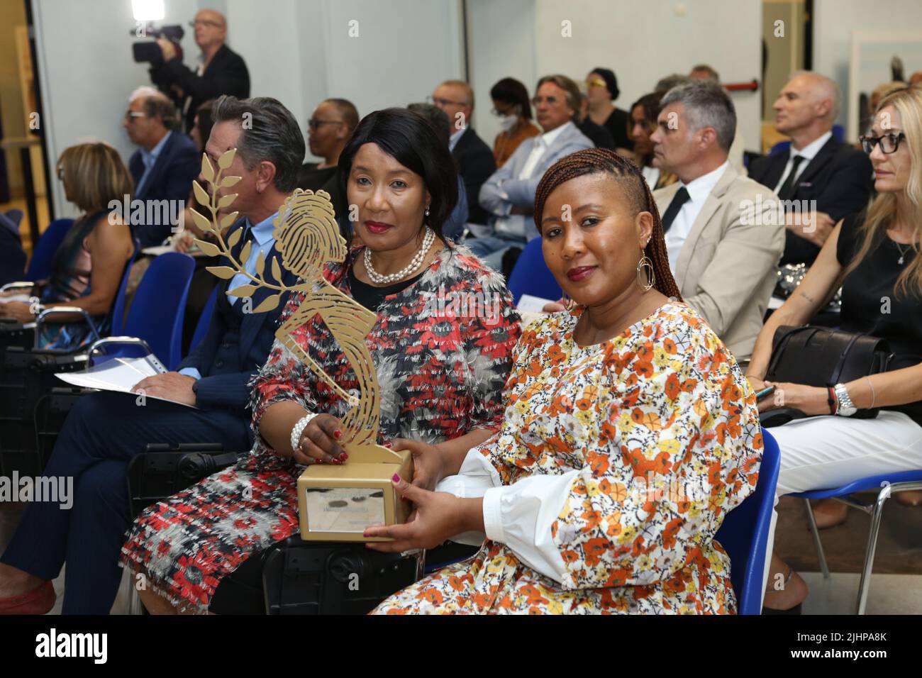 Rome, Italy 18th July 2022, Makaziwe Mandela , Tukwini Mandela La moda ...
