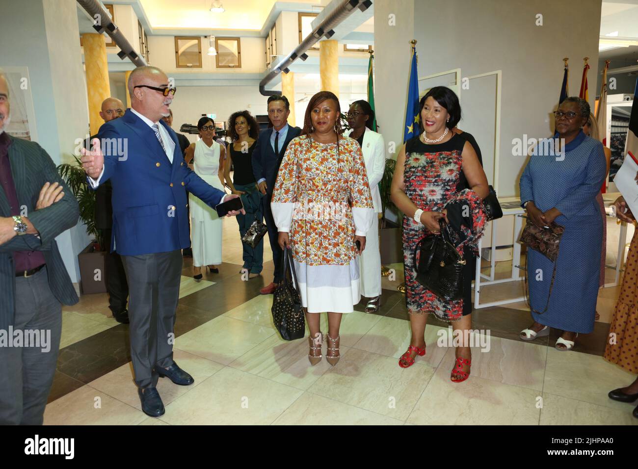 Rome, Italy 18th July 2022, Nicola Paparusso , Makaziwe Mandela ...