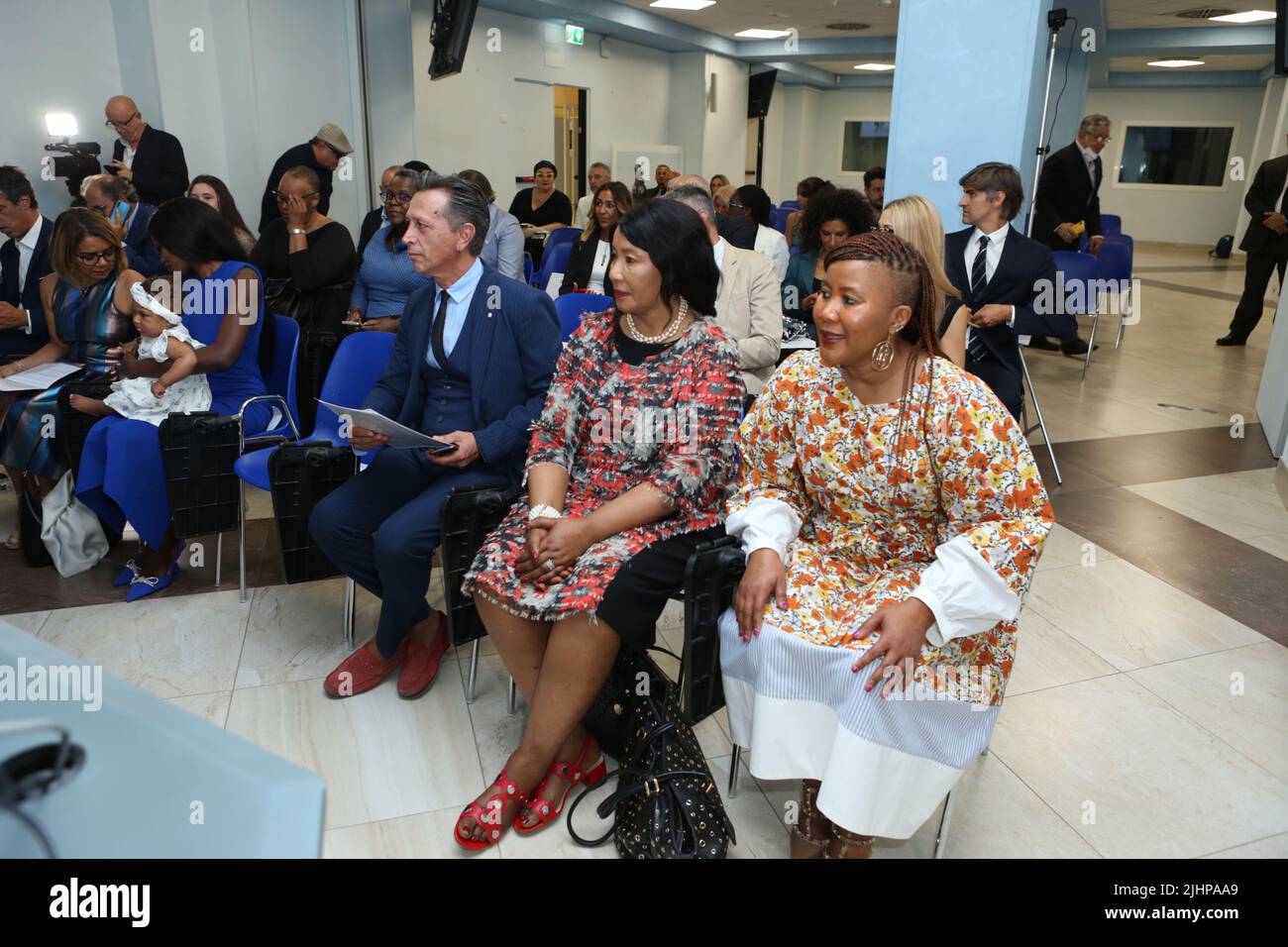 Rome, Italy 18th July 2022, Makaziwe Mandela , Tukwini Mandela La moda ...