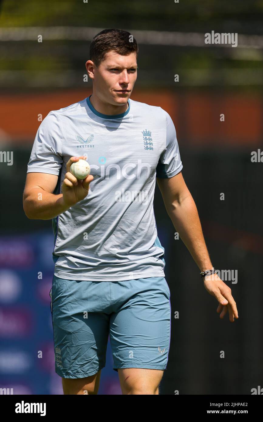 England's Matthew Potts during a training session at Emirates Old ...