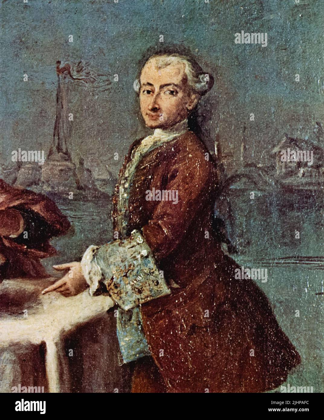 Pietro Longhi (circa 1701/02-1785), Self Portrait painting of the ...