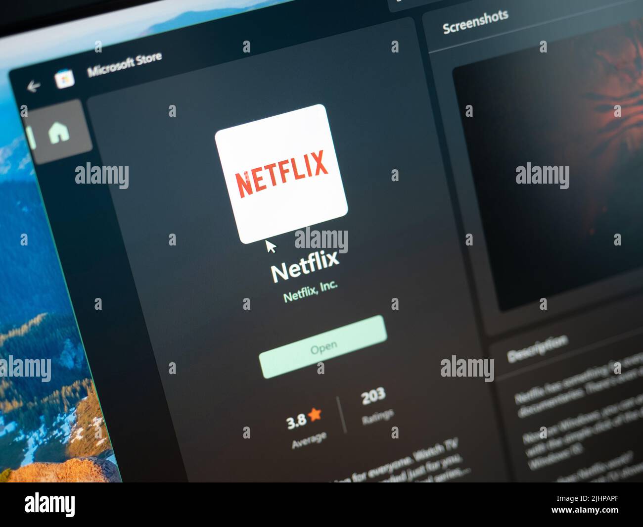 Galati, Romania - June 19, 2022: Netflix application available on ...