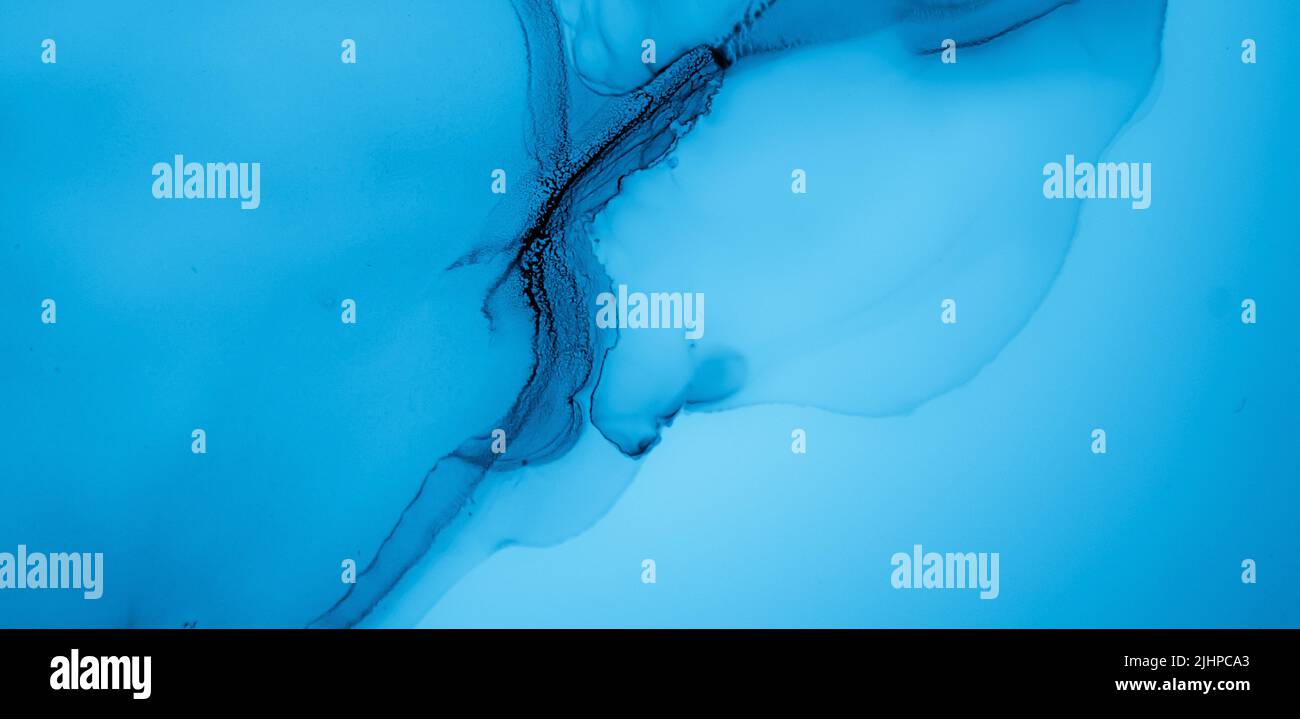 Mixing Inks. Art Wave Illustration. Indigo Marble Paint. Ink Colours ...