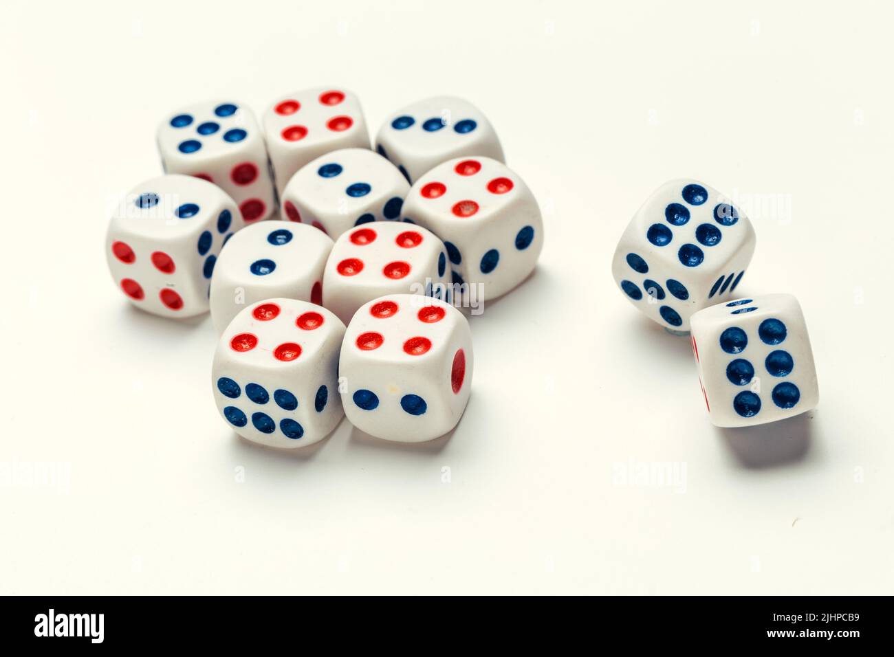 dice isolated on white background Stock Photo - Alamy
