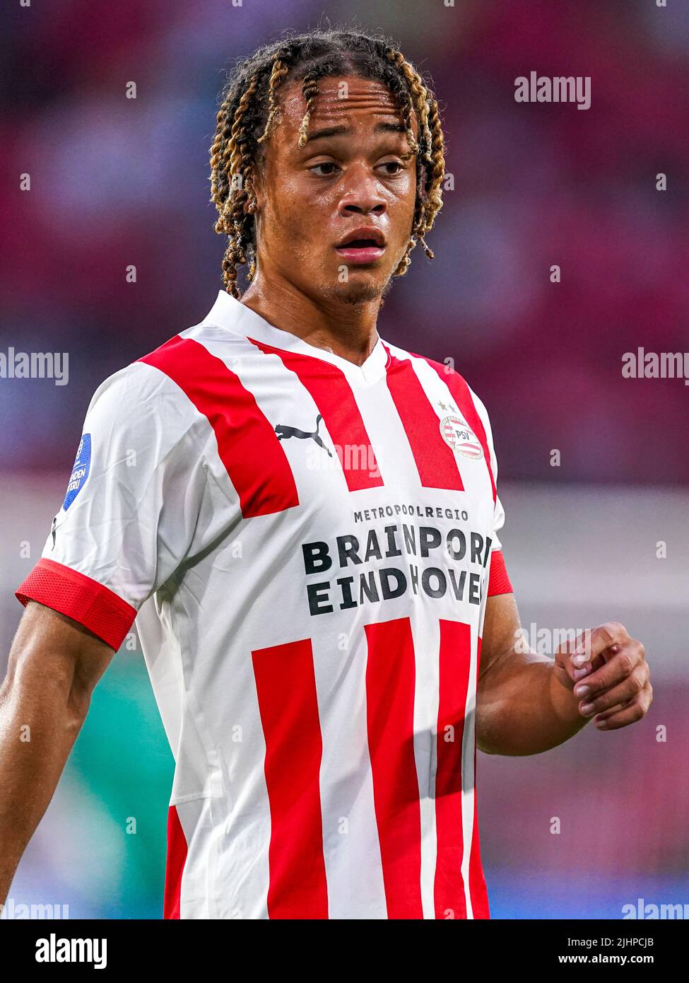 EINDHOVEN, NETHERLANDS - JULY 19: Xavi Simons of PSV Eindhoven during ...