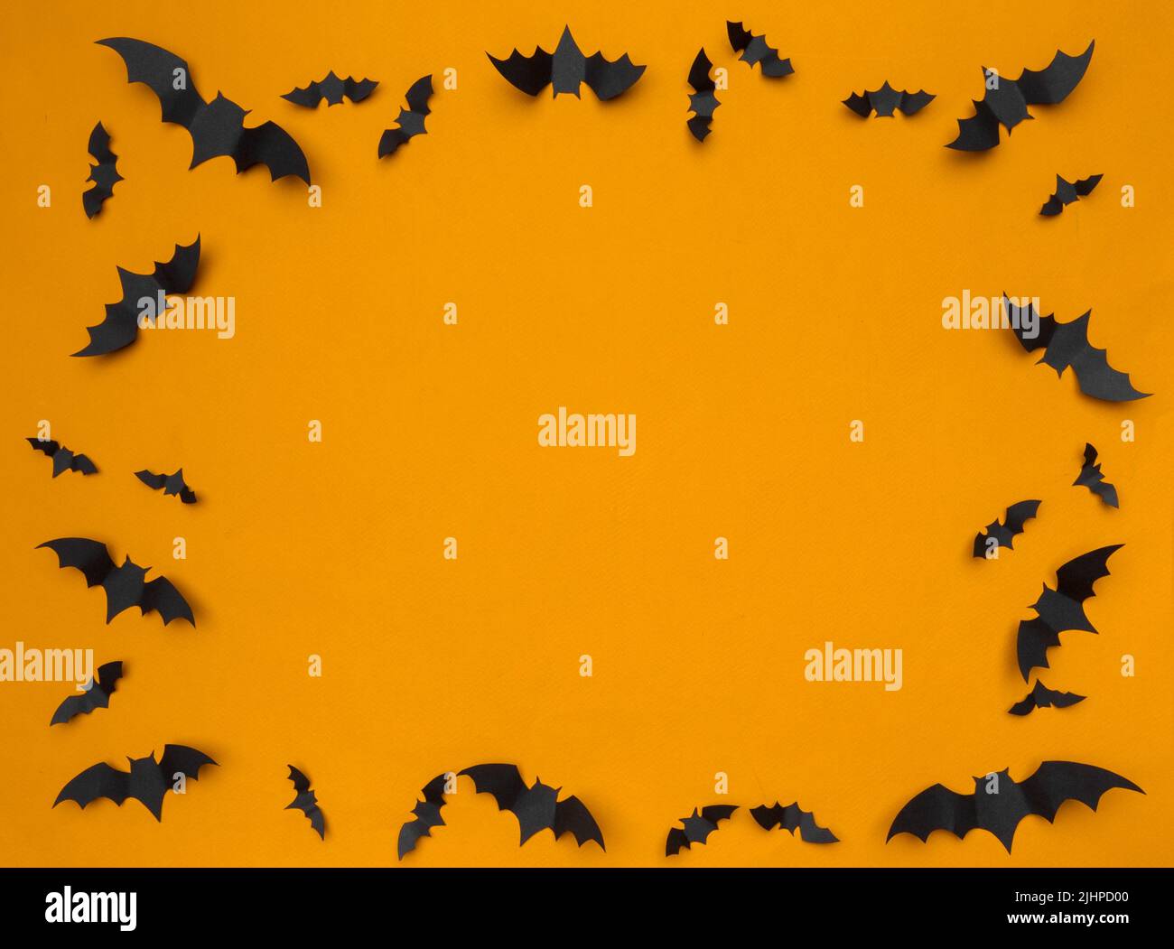 halloween and decoration concept - paper bats flying Stock Photo - Alamy