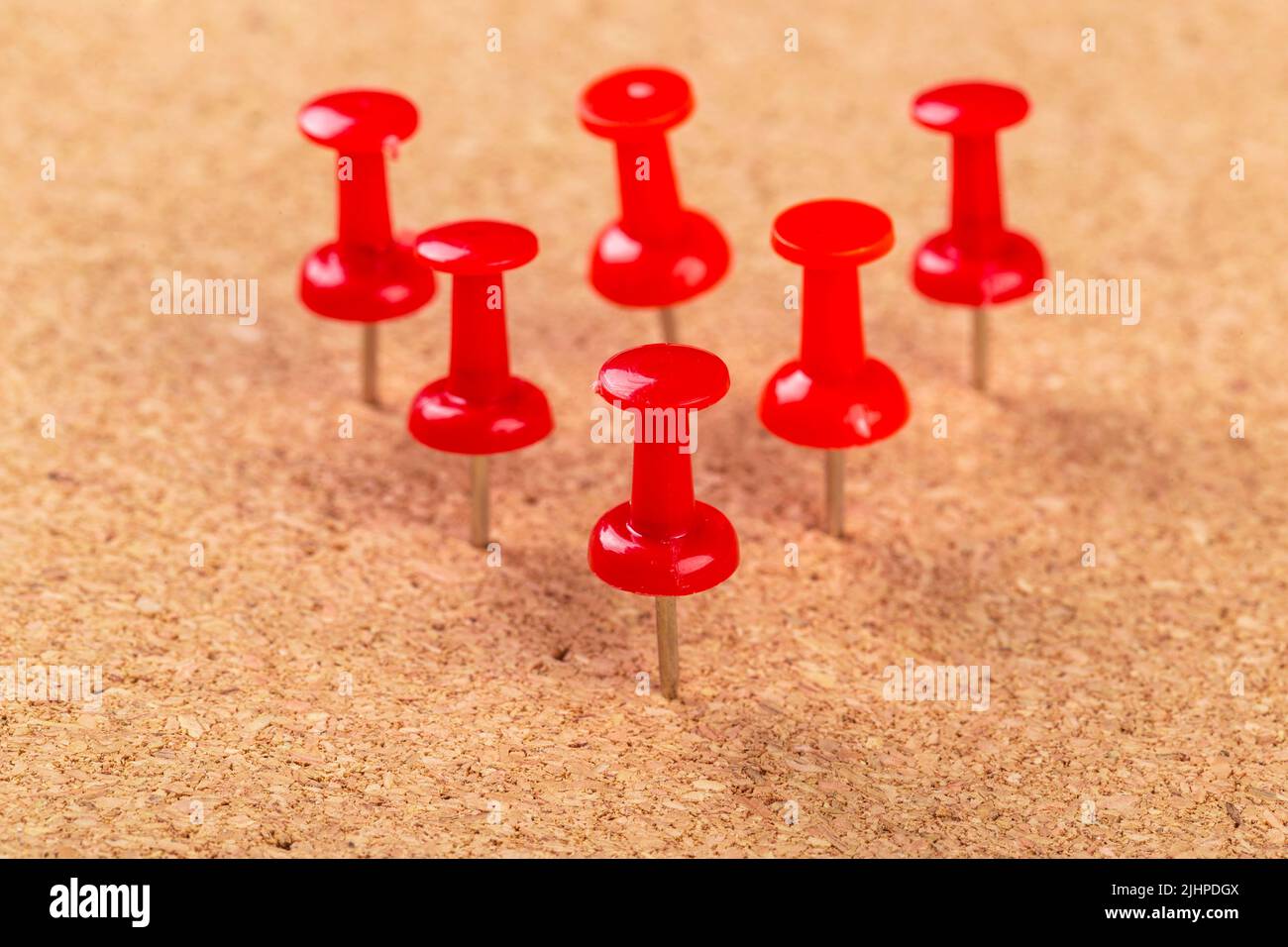 Pin board texture for background and colorful pins Stock Photo - Alamy