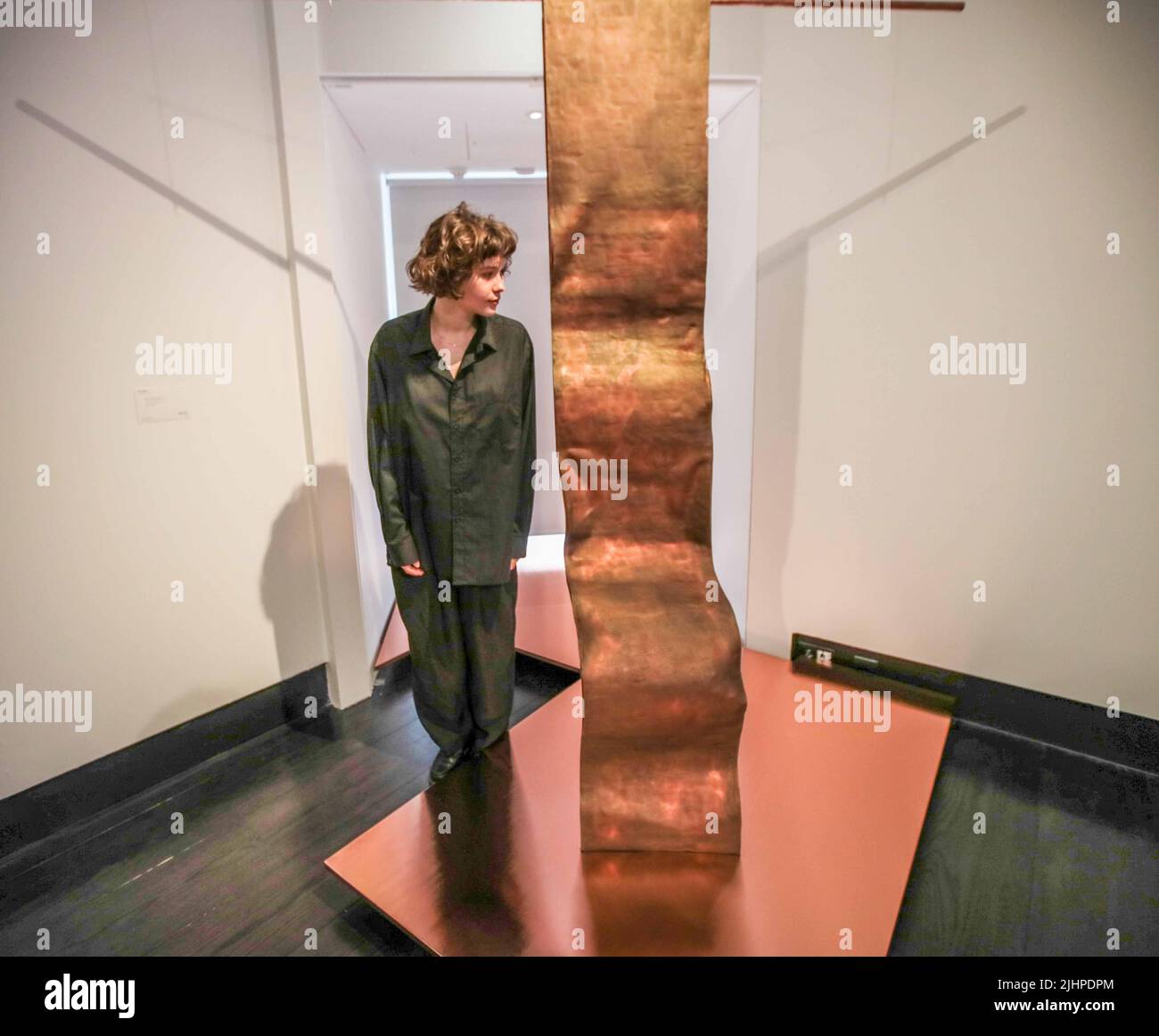 London UK 20 July 2022 Emily Wooley,Protean (a Reconstruction ) Copper ...