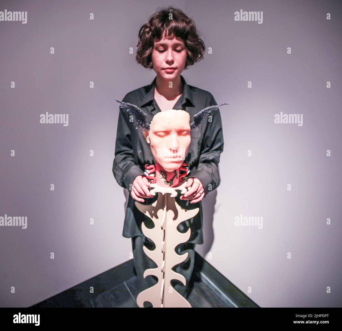 London UK 20 July 2022 Emily Wooley,Protean (a Reconstruction ) Copper ...