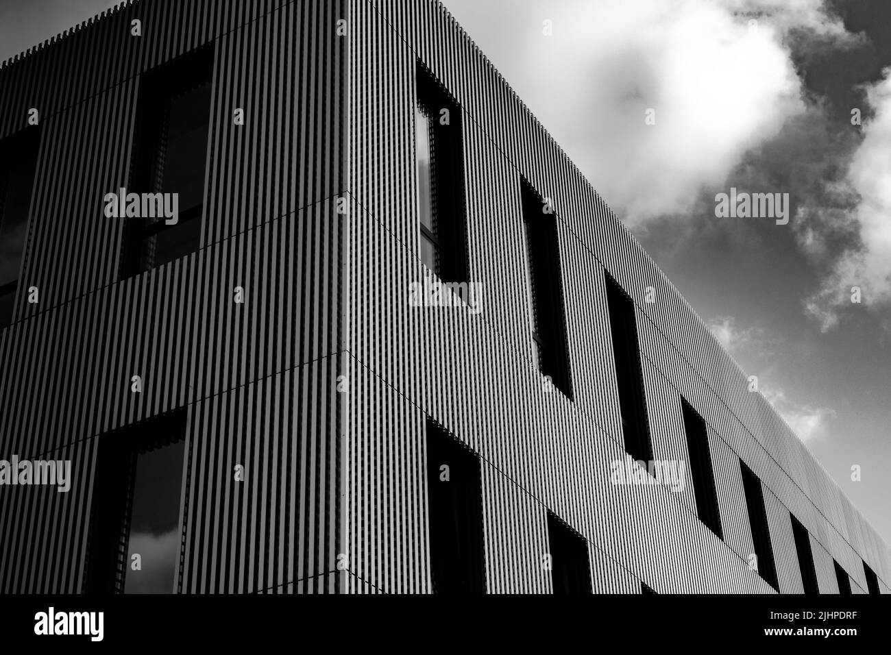 Abstract edge of a building on osnabruecks westerberg campus Stock ...